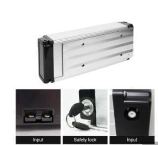 Cina Batteria di ricambio per ebike lungo ciclo 48V 250W 500W Silver Rear Rack ricaricabile Batteria per ebike Fiets Accufahrrad Akku Fur Elektrofahrrader Batteria al litio in vendita