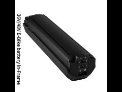 In-Frame Li-Ion E-Bike Battery 48V 10.4ah 13s5p Black 30A PCB Protection