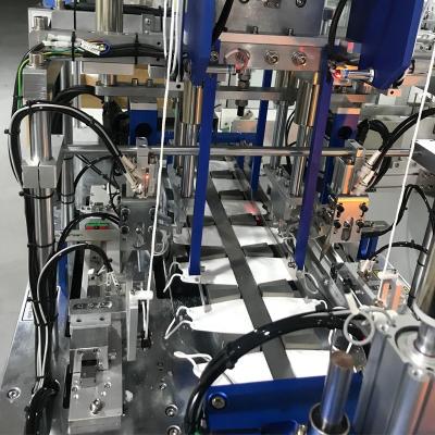 Cina 80-120 pieces/min Fashionable Design Fully Automatic Kf94 Fish Type Mask Making Machine in vendita