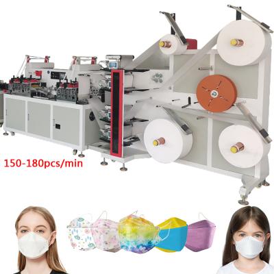 中国 Global Warranty Cutting Part 4 Side Sealing 180 Pcs/min Packing Kf94 Face Mask Machine 販売のため