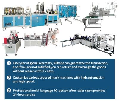 Cina Global Warranty Cutting Part 4 Side Sealing 180 Pcs/min Packing Kf94 Face Mask Machine in vendita