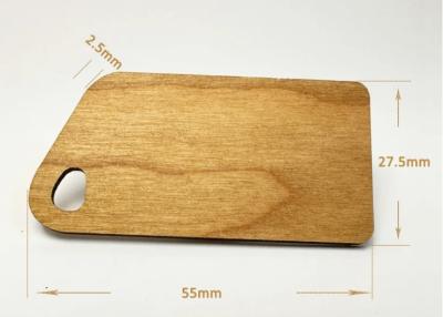 Cina Tag chiave RFID in legno ecologico personalizzato NFC Portachiavi in legno N-TAG 213 N-TAG 216 NFC Keytag in legno in vendita