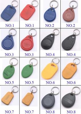 Cina 125Khz Proximity ID Card Chip TK4100 RFID Keychain Key Tags Controllo degli accessi in vendita