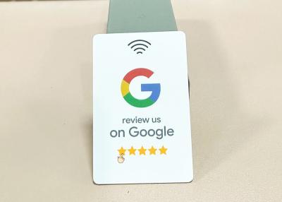 China Programmable logo plastic smart card nfc business map id contactless tappable rfid social media google review card à venda