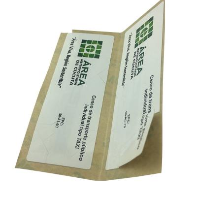 Cina Controllo dell'accesso Veicolo elettronica UHF RFID Tag del parabrezza auto resistente alle manomissioni per il veicolo 3m in vendita