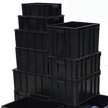 China Recipiente estático empilhável dos bens plásticos componentes seguros dos escaninhos do Esd anti à venda