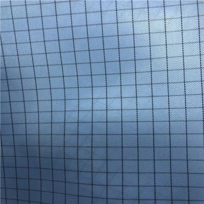 Cina Uniforma di ESD dell'abbigliamento del poliestere del plaid il tessuto conduttivo materiale 100% della fibra elettricamente in vendita