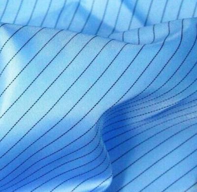 Cina La polvere del tessuto del poliestere ESD rinforza gli anti 115 GSM respirabile statico conduttivo in vendita