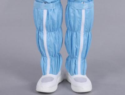 Cina Stivali di cuoio dell'unità di elaborazione Mesh Cleanroom Anti Static Work con il PVC Outsole in vendita