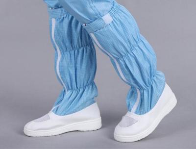 Cina Stivali di cuoio dell'unità di elaborazione Mesh Cleanroom Anti Static Work con il PVC Outsole in vendita