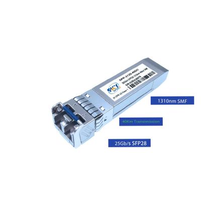 China 40km 25G SFP28 Transceiver Single Mode Fiber Optical Modules 3.3V Power Supply for sale