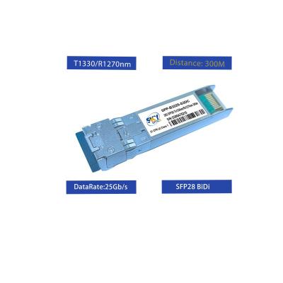 Cina 300m di portata 25G SFP28 Transceiver BiDi Single Mode Fiber Optic Transceiver 1330nm in vendita