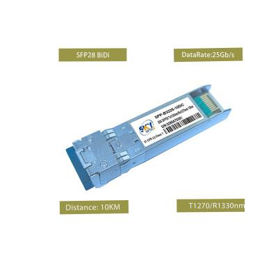 China 10KM Simplex 25G SFP28 Transceiver DDM Optical Modules With DFB And PIN for sale