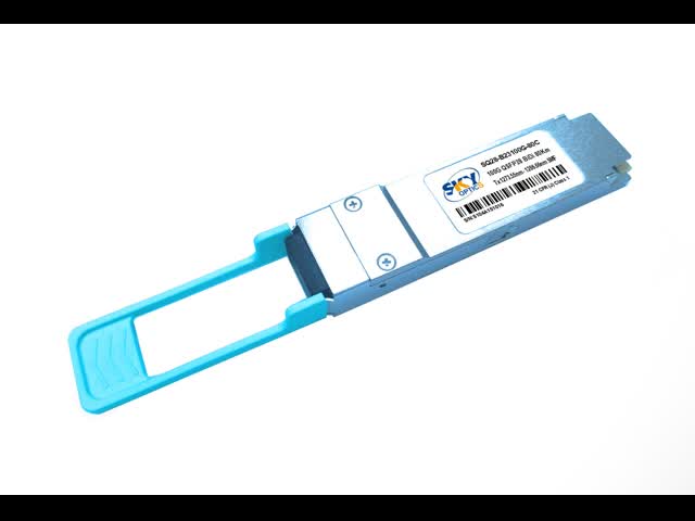 80km BIDI QSFP28 ZR4 Transcepteur LAN WDM EML+SOA -28dBm Sensibilité 100GBASE-ZR4