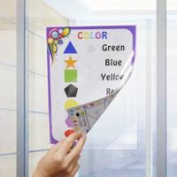 China Reusable Transparent PVC Wall Document Holder A4 Horizontal Vertical for sale