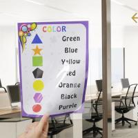 China Reusable Transparent PVC Wall Document Holder A4 Horizontal Vertical for sale