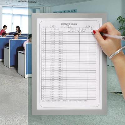 Cina Cornice per file rimovibile autoadesiva A4 Cornice per file di scrittura diretta ODM in vendita