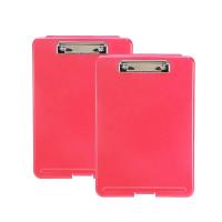 China Writable Plastic A4 Document Box Transparent Storage Box Silk Printed 24x35cm for sale