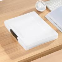 China Durable Portable Clipboard Storage Box Case For A4 Document Office Filing Boxes for sale