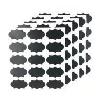 China Dry Erase Removable Labels Black Reusable Bottle Labels for sale