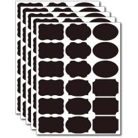 China Dry Erase Removable Labels Black Reusable Bottle Labels for sale