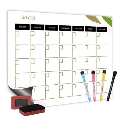 Cina Calendario magnetico per frigorifero Planner mensile per famiglie Lavagna bianca in vendita