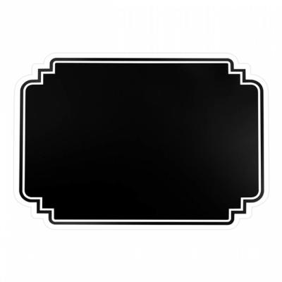 China Planejador de calendário reutilizável preto placa adesiva apagável a seco 17 x 13 polegadas para parede de azulejo de vidro à venda