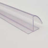 China Writable Waterproof Clear Plastic Shelf Label Holder For Wire Shelves for sale