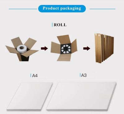 China Afdrukbare rol van verwijderbaar TPE-materiaal Uitwisbare rol whiteboard-vel Te koop