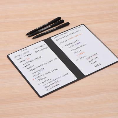 中国 カバーが付いている注文のホワイトボードのノートの磁気乾燥した消去のメモ帳 販売のため