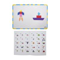China Non Toxic Pattern Puzzle Blocks Set Geometric Manipulative Shape Puzzle for sale