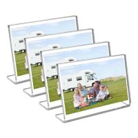 China Clear Magnetic Tabletop Photo Frames Lightweight Drop Resistant for sale