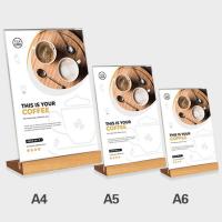 China Odorless Tabletop Photo Frames A4 A5 A6 Transparent Picture Frame for sale