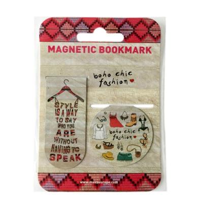 Cina Segnalibri magnetici carini per bambini Regalo magnetico ODM con carta patinata stampata a colori in vendita