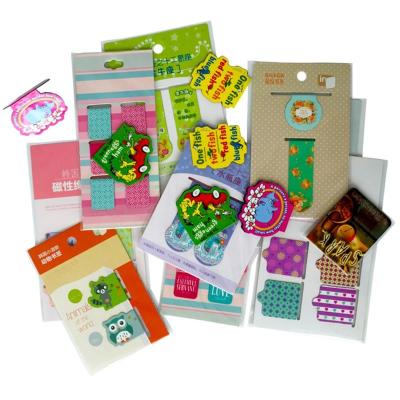 Cina Segnalibri magnetici carini per bambini Regalo magnetico ODM con carta patinata stampata a colori in vendita