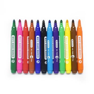 China Heldere en veelzijdige kleurrijke whiteboard-markers voor zwart droog uitwisbaar bord Te koop