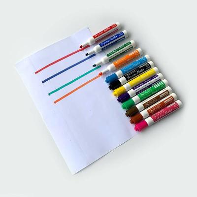 Cina Pennarelli per lavagna bianca ODM Classroom Pennarelli cancellabili a secco Punta a scalpello 12 colori in vendita