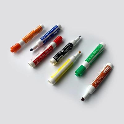 Cina Pennarelli per lavagna bianca ODM Classroom Pennarelli cancellabili a secco Punta a scalpello 12 colori in vendita
