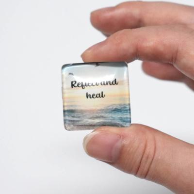 Cina Set di souvenir magnetici in vetro fai-da-te personalizzato durevole multiuso 29 * 8,5 mm in vendita