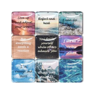 Cina Set di souvenir magnetici in vetro fai-da-te personalizzato durevole multiuso 29 * 8,5 mm in vendita