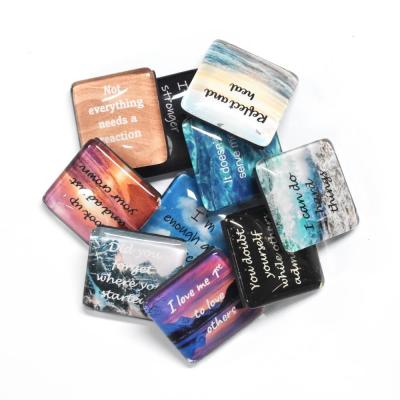 Cina Set di souvenir magnetici in vetro fai-da-te personalizzato durevole multiuso 29 * 8,5 mm in vendita