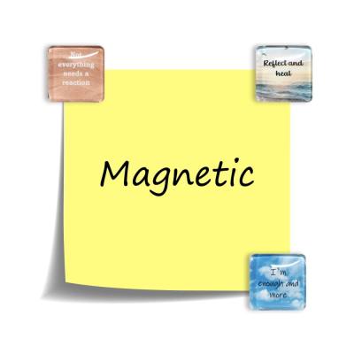 Cina Set di souvenir magnetici in vetro fai-da-te personalizzato durevole multiuso 29 * 8,5 mm in vendita