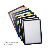 China A5 A4 Self Adhesive Document Holder Double Side Display Round Corner RFW1906 for sale