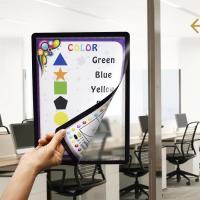 China A5 A4 Self Adhesive Document Holder Double Side Display Round Corner RFW1906 for sale
