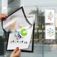 China A5 A4 Self Adhesive Document Holder Double Side Display Round Corner RFW1906 for sale
