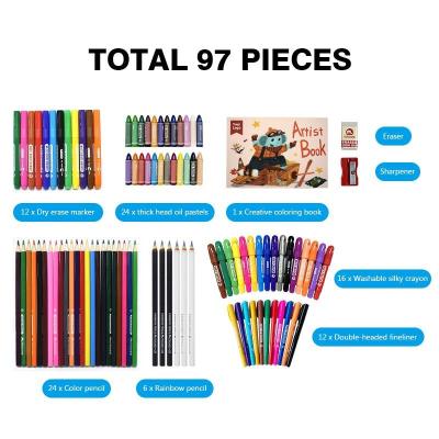 Cina Portable Children Painting Set Luxury Gift Removable Kids Art Set in vendita