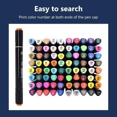 Cina Double Headed Color Marker Set 80 Colors Kids Painting Set For School Home in vendita