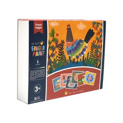 Cina Creative Finger Painting Set Safe Non Toxic Natural Pigment Kids Drawing Gift Toy Set in vendita