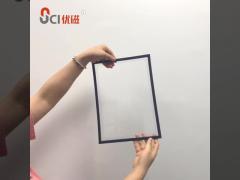 Cornice portadocumenti da parete A4 riutilizzabile scrivibile