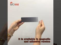 Writable Magnetic Label Holder White Clear PVC Label Holder Pocket